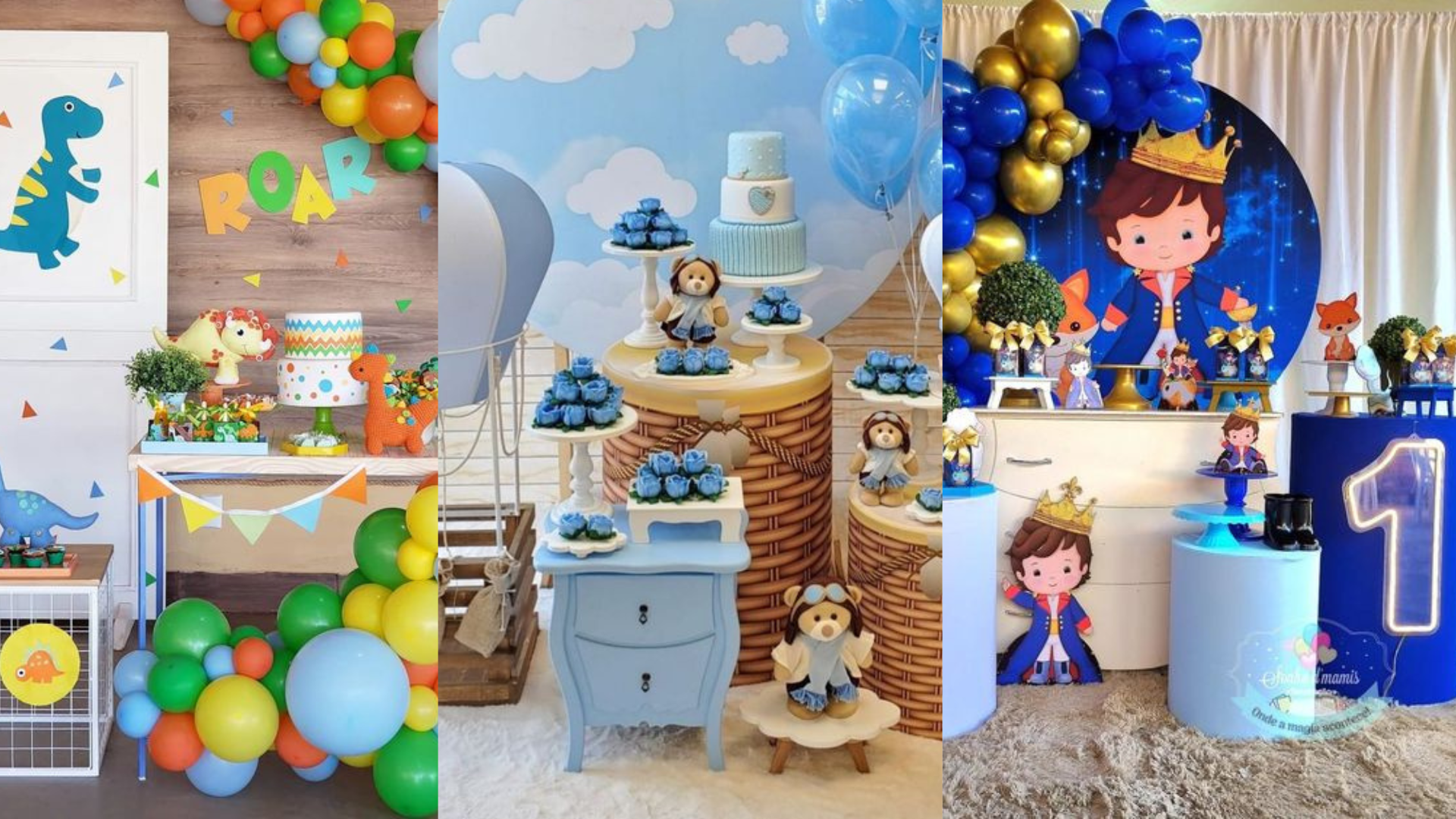 10 ideias de aniversário de 1 ano para meninos! – SunKids